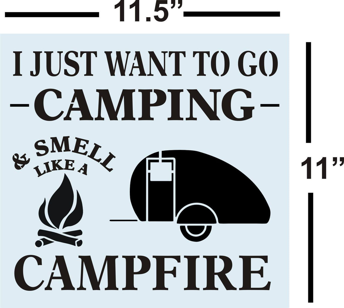 Camping Fire Pit Bundle Tracing Stencils and Design for Sign Painting ...