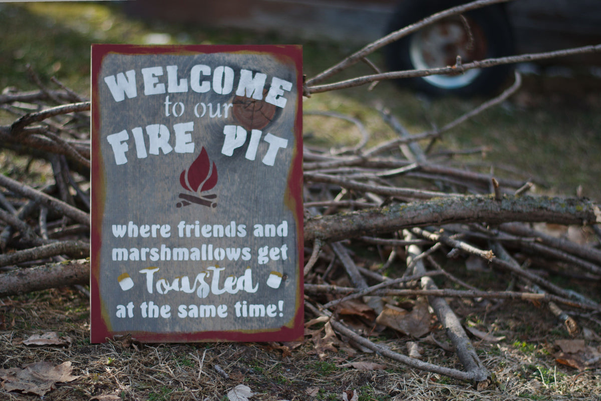 Fire Pit Stencil Tracing Stencils and Design for Sign Painting – Barn ...