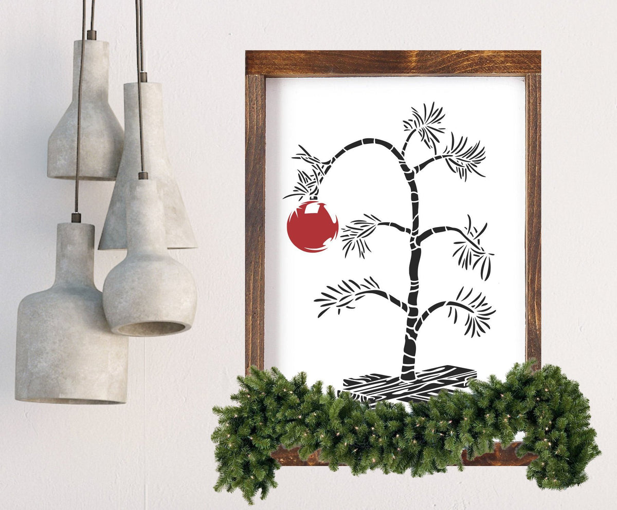 Charlie Brown Christmas Tree Tracing Stencils and Design for Sign ...
