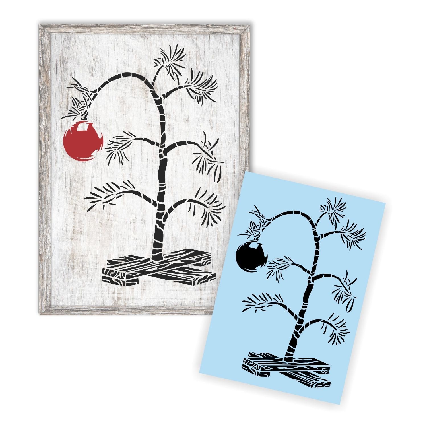Charlie Brown Christmas Tree Tracing Stencils and Design for Sign ...