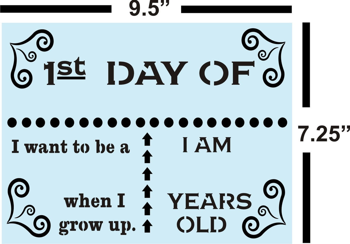 First Day Of School Stencil – Barn Star Stencils