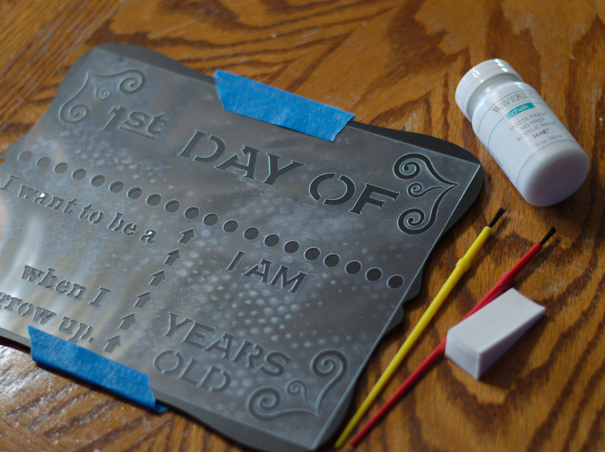 First Day Of School Stencil – Barn Star Stencils