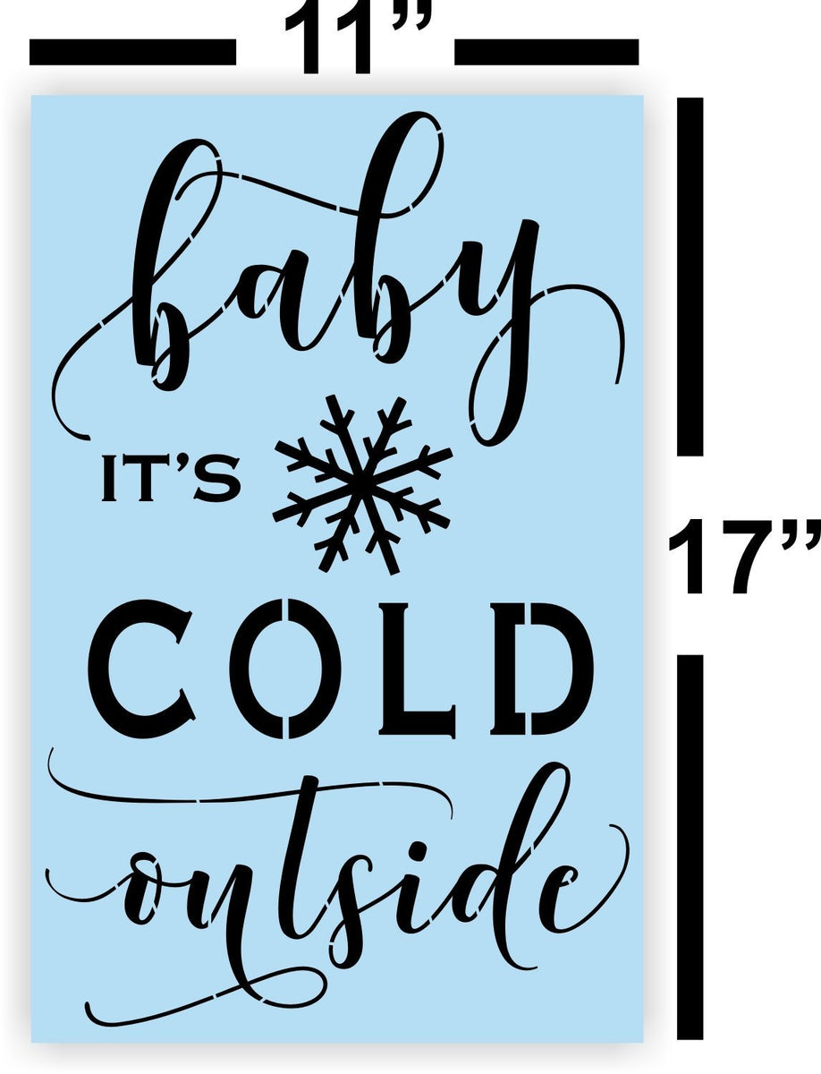 Baby It's Cold Outside Tracing Stencils and Design for Sign Painting ...