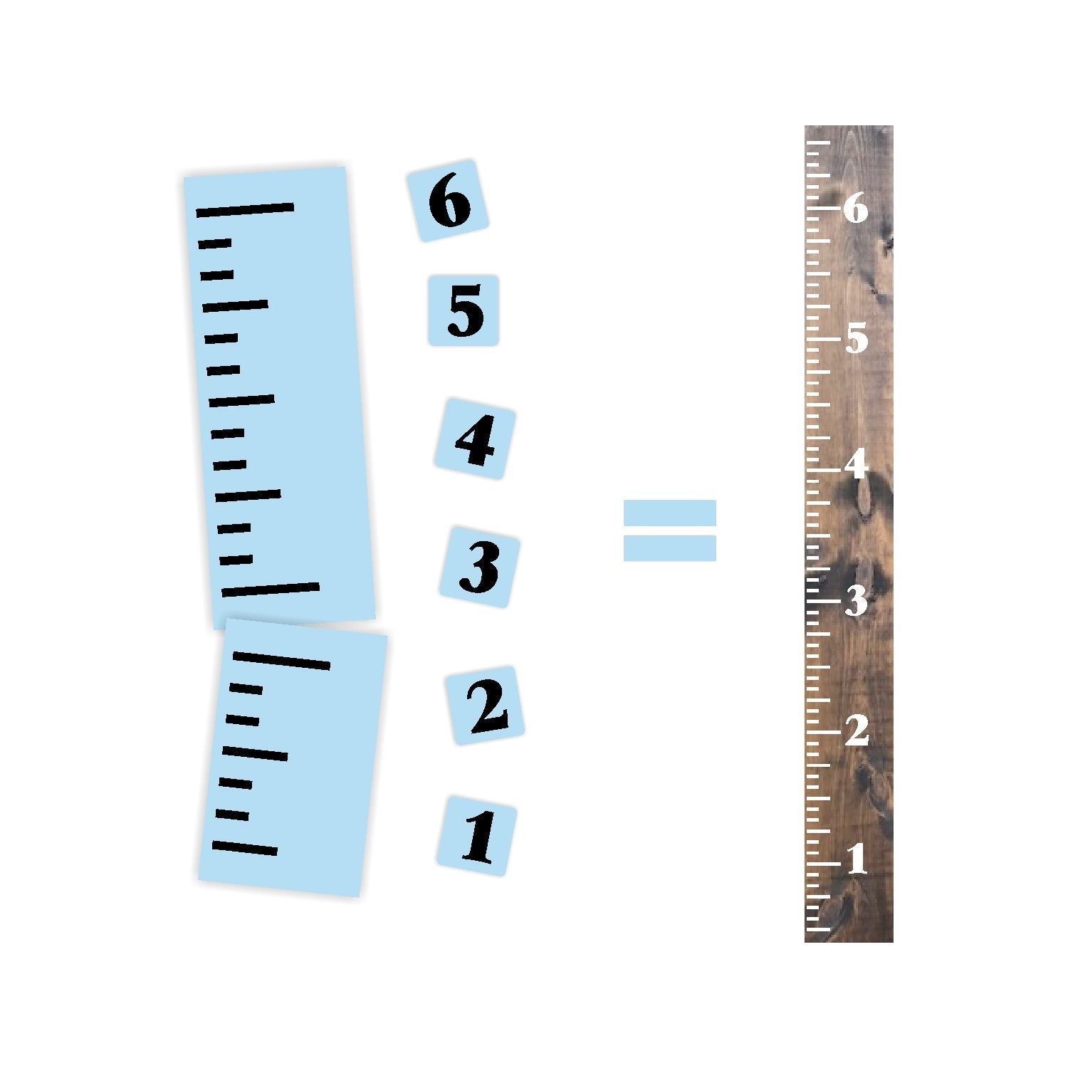 Growth Chart Kit Tracing Stencils and Design for Sign Painting – Barn ...