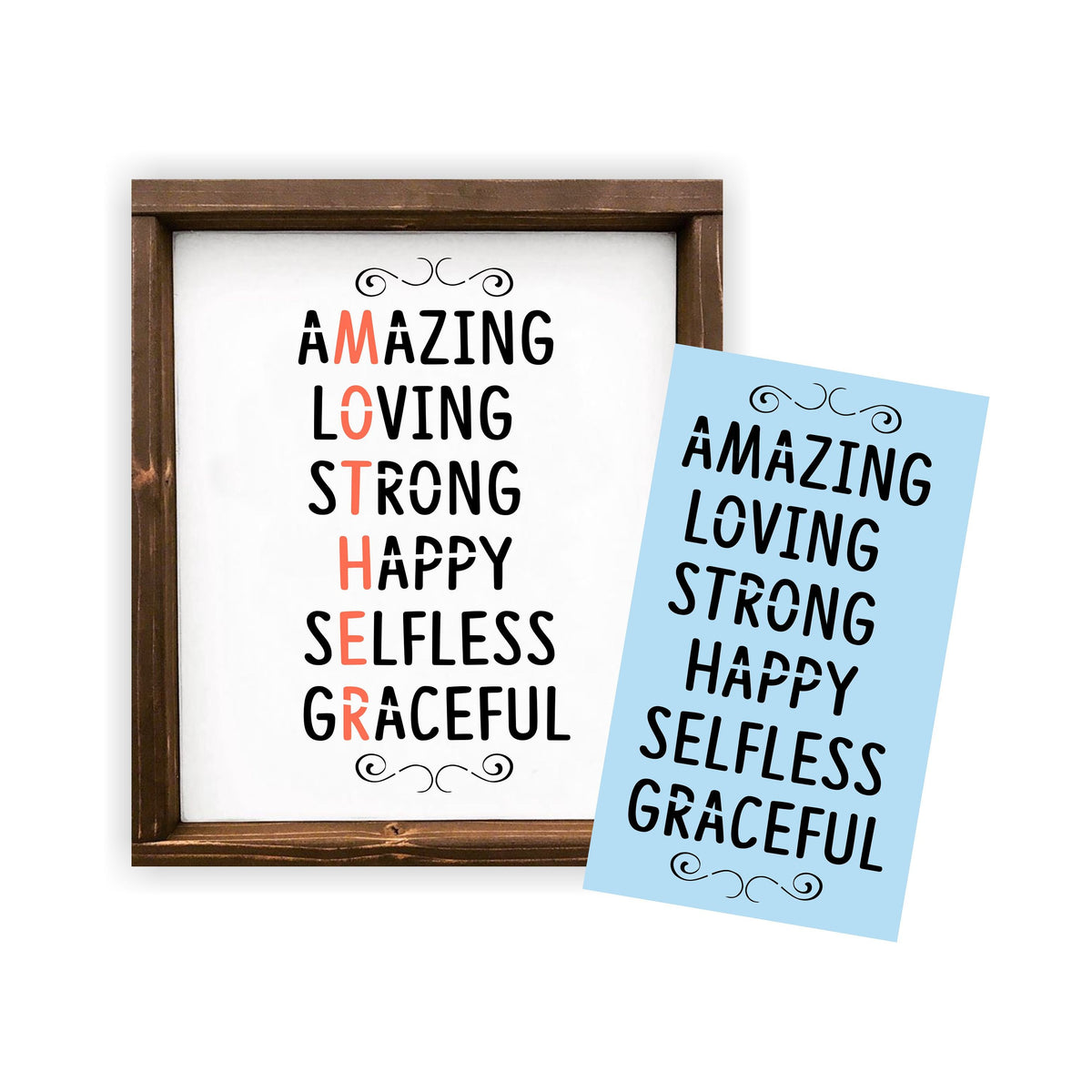 MOTHER Tracing Stencils and Design for Sign Painting – Barn Star Stencils