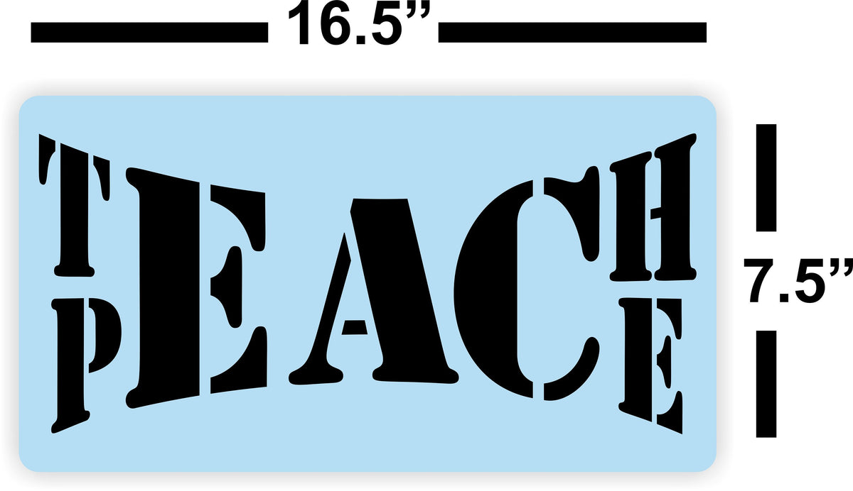 Teach Peace Tracing Stencils and Design for Sign Painting – Barn Star ...