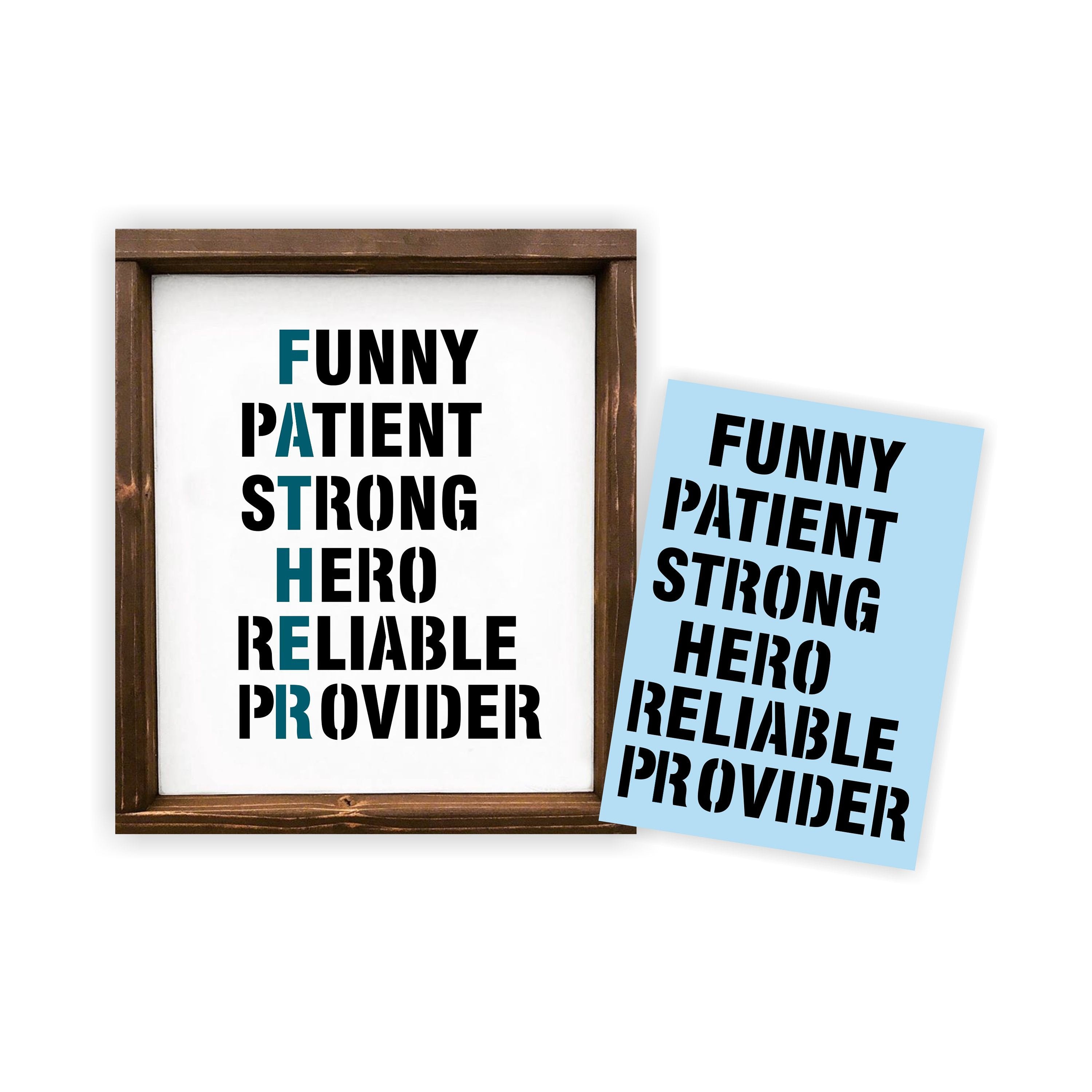 FATHER Tracing Stencils and Design for Sign Painting – Barn Star Stencils