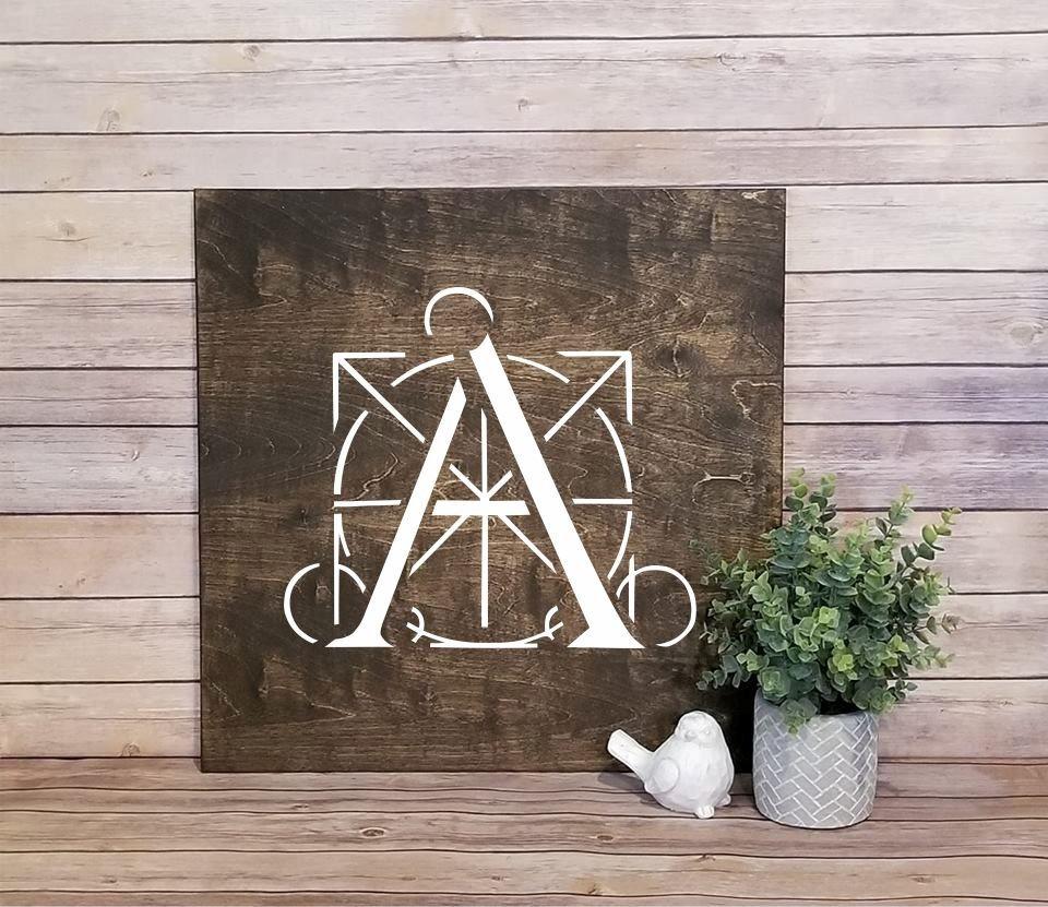 3" Luca Pacioli Alphabet Kit Tracing Stencils and Design for Sign ...