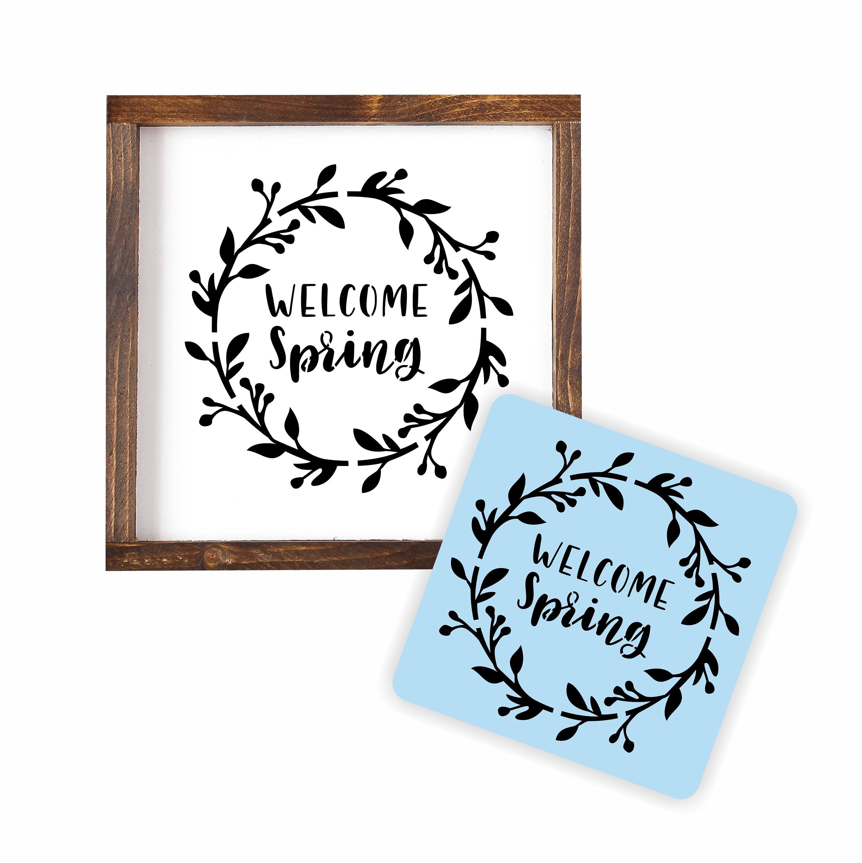 Welcome Spring Tracing Stencils and Design for Sign Painting – Barn ...