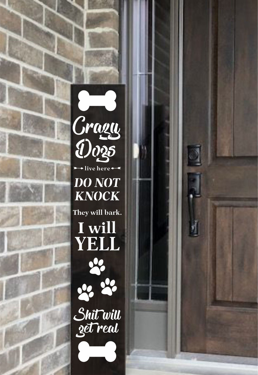 Crazy Dog Porch Kit Tracing Stencils and Design for Sign Painting ...