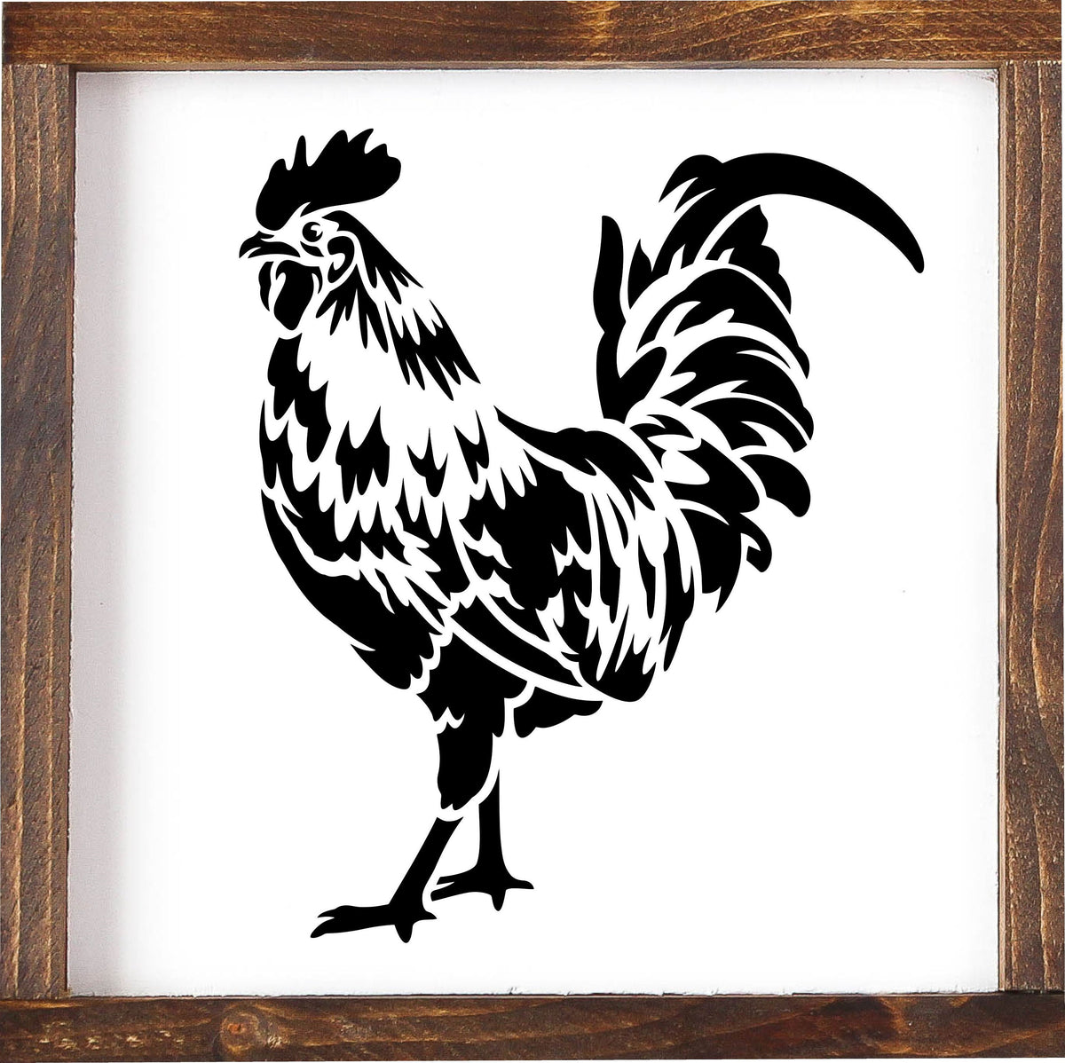 Rooster Stencil - Paint Your Own Wood Sign - Reusable Plastic Stencil ...