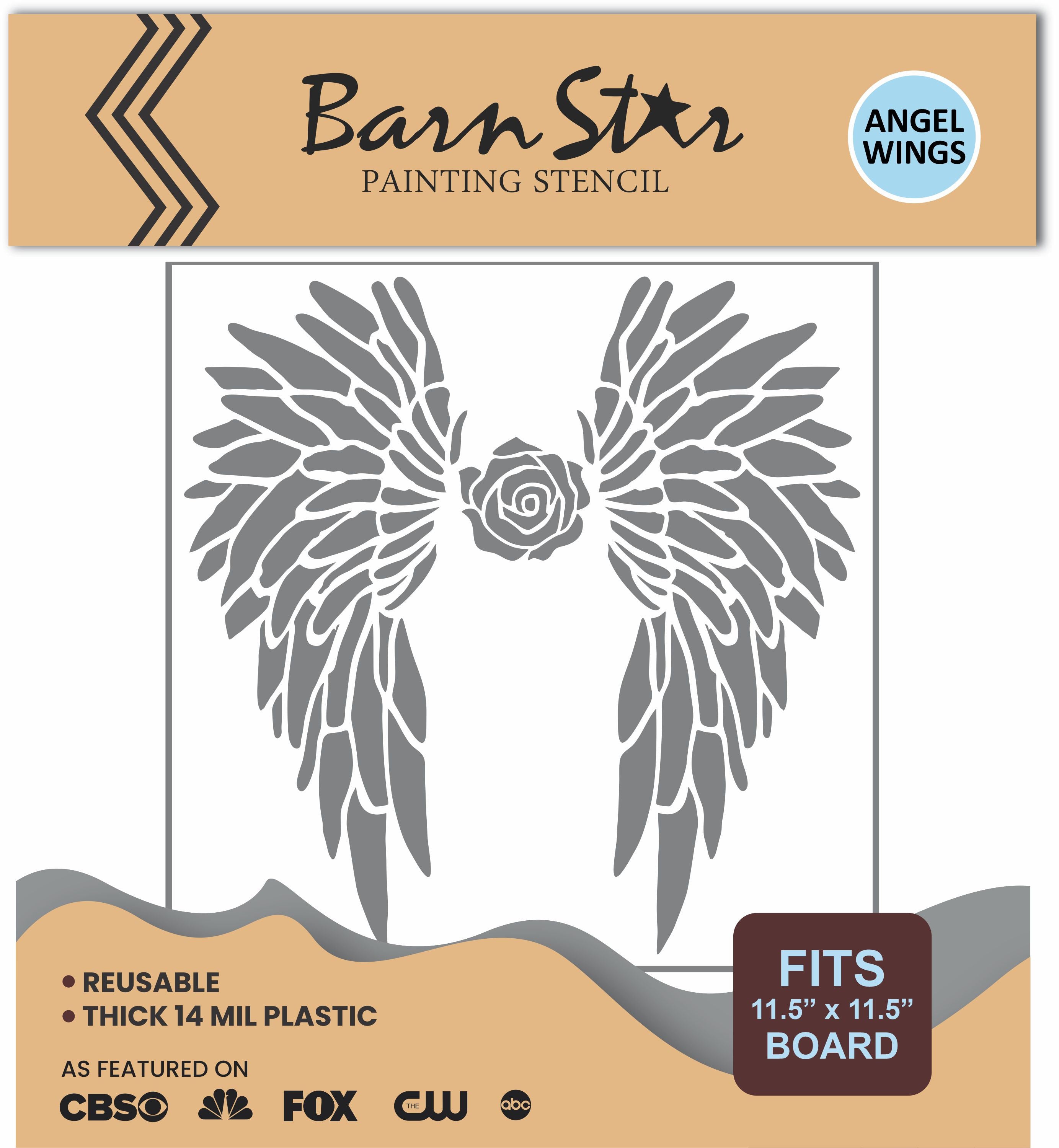 Angel Wings Stencil | Memory Wings Stencil | Wings Stencil | Large Ang ...