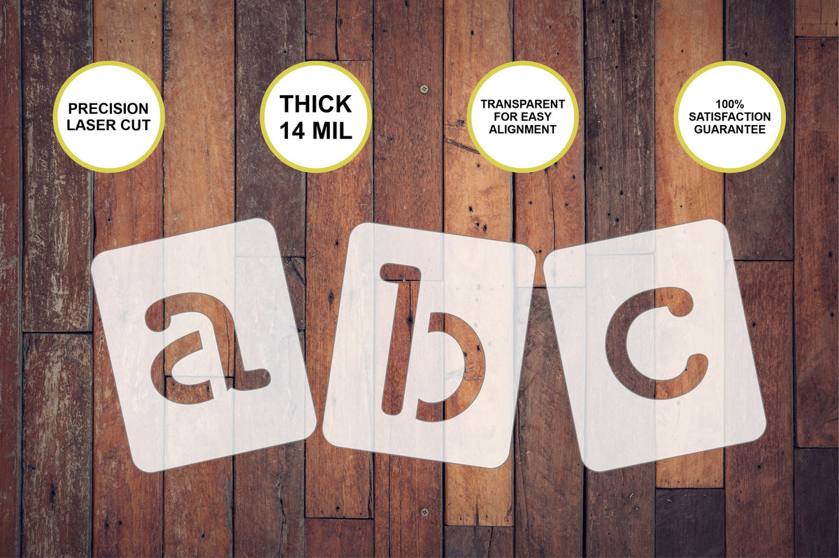 Typewriter Stencils ~ Letter Stencils ~ 2 Inch Set ~ Alphabet Stencils ...