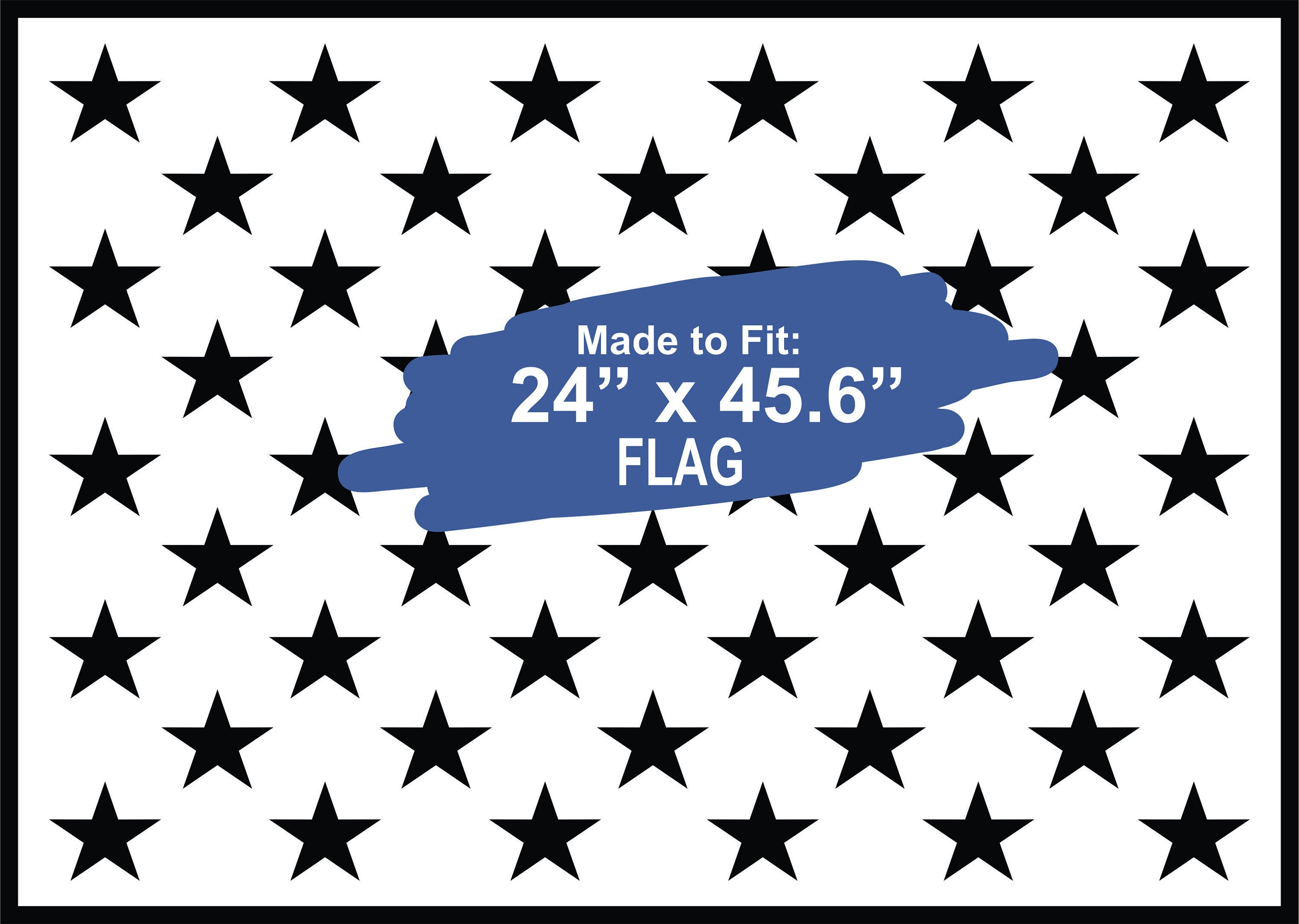 Stars Union for 45" Flag Reusable Stencil, For Painting a Wood Sign, 1 ...