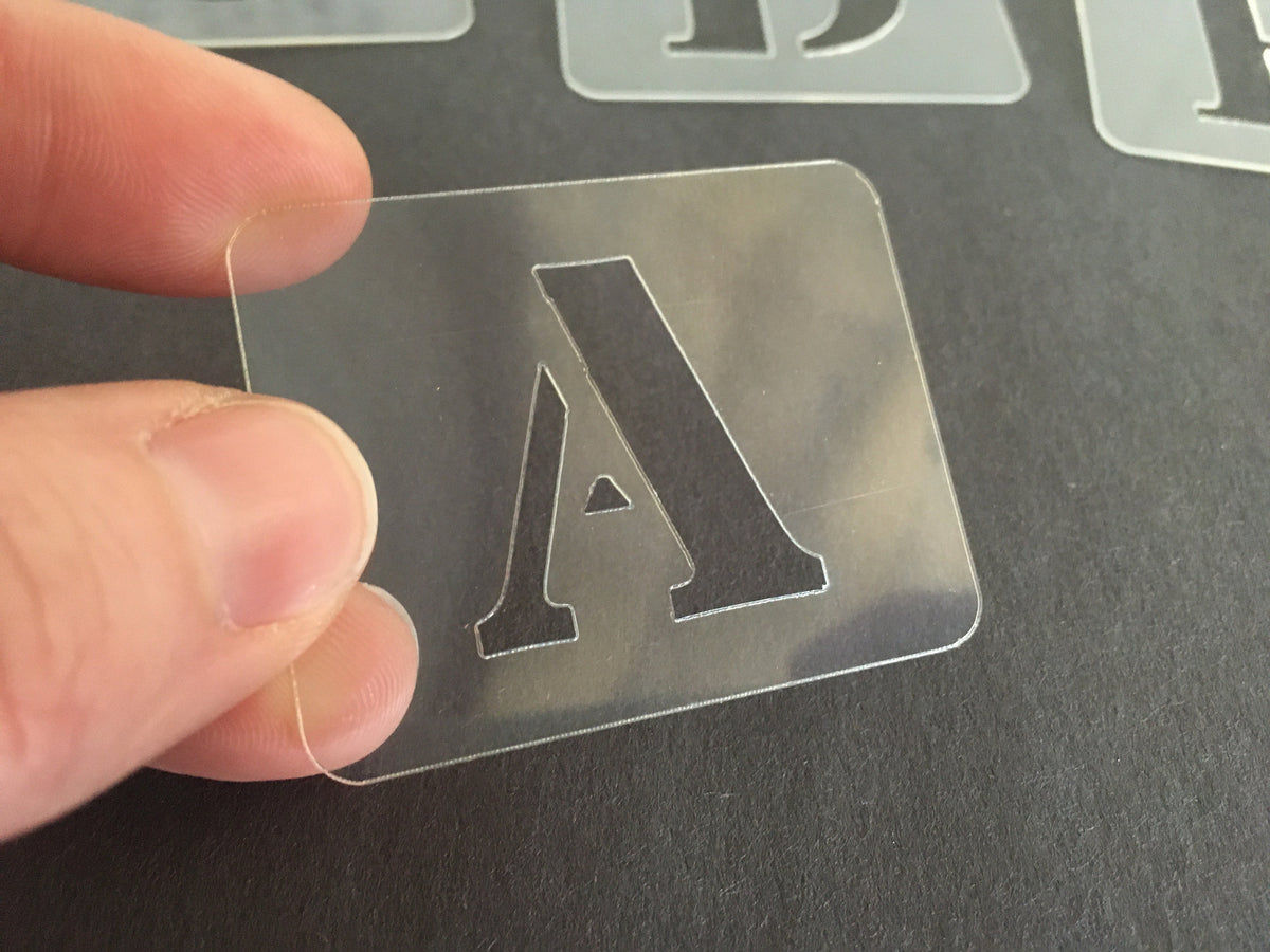 1 Inch Alphabet Letter Stencils Kit - Reusable - Paint Your Own Wood S ...